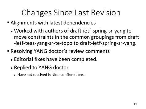 Yang Data Model For Layer 3 Te Topologies