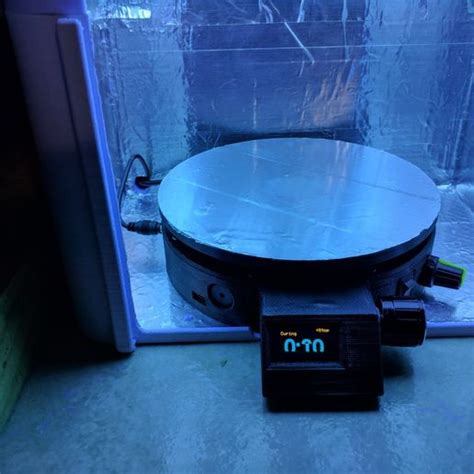 Free 3d File Oled Screen Sla Curing Turntable With Settable Timer・3d Printable Model To Download