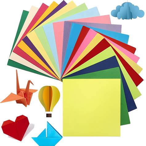 Buy 200pcs Origami Paper 15x15cm Mixed Colors Origami Double Sided