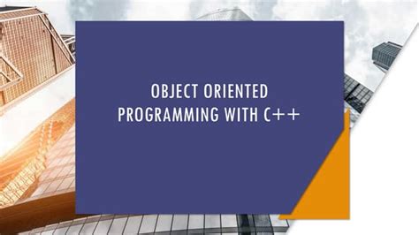 object oriented programming with c ppt