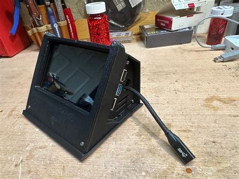 btt pitft50 v2 1 case with raspberry pi and 4010 fan klipper screen