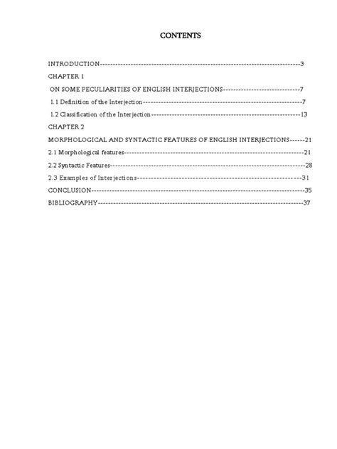 Morphological And Syntactic Features Of Interjections In Modern Pdf Word Part Of Speech