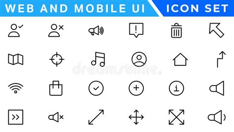 Ui Icons Set Vector For Mobile Web Social Media Business User