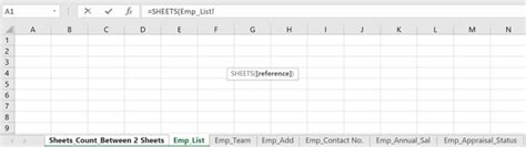 SHEETS Function Excel Formula Examples How To Use