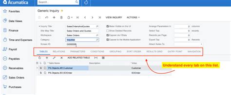 How To Set Up Generic Inquiries And Dashboards For Acumatica On Demand