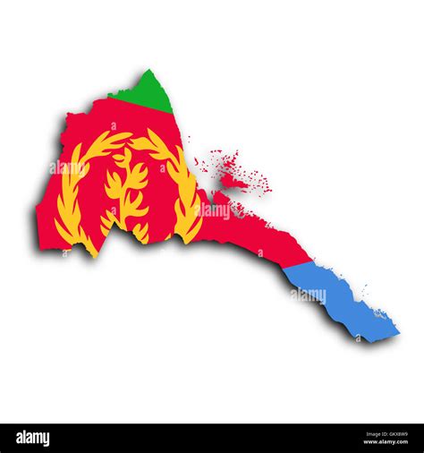 Map Of Eritrea Stock Photo Alamy