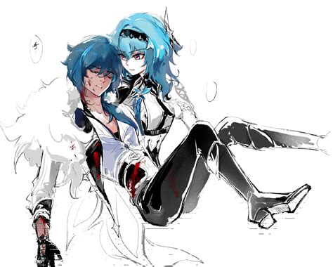 Eula And Kaeya Genshin Impact Drawn By Zhouhongxuee Danbooru