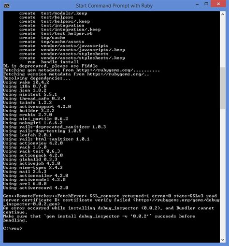 Problema Em Gerar Um App Ruby On Rails Stack Overflow Em Português