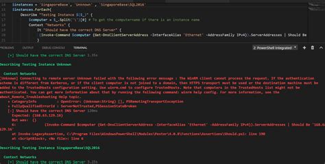 Handling Missing Instances When Looping With Pester