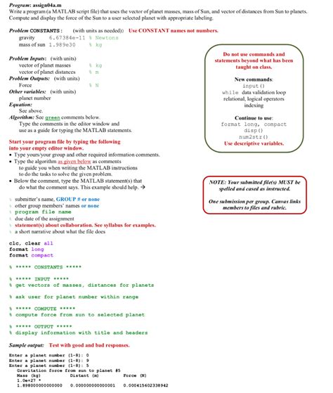 Program Assign B M Write A Program A MATLAB Script Chegg