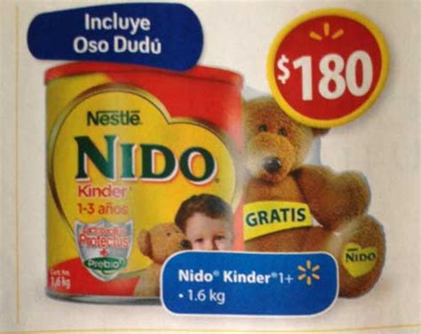 Oso Dudú Gratis En Las Latas De Leche Nido De 16 Kg