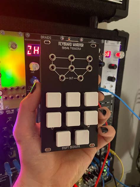 Krypt Modular Keyboard Warrior 14hp Manual Gatestriggers Module