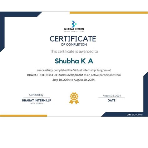 Shubha K A On Linkedin Fullstackdevelopment Webdevelopment Internshipexperience Codingjourney