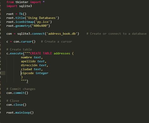 python Por qué no puedo crear tablas en pycharm con CREATE TABLE Stack Overflow en español