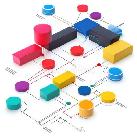 Six Sigma Process Flowchart Isolated On White Background Stock Illustration Illustration Of