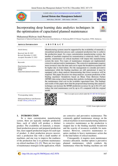 Pdf Incorporating Deep Learning Data Analytics Techniques In The Optimisation Of Capacitated