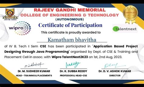 kamatham bhavitha on linkedin wipro javaprogramming projectdesign