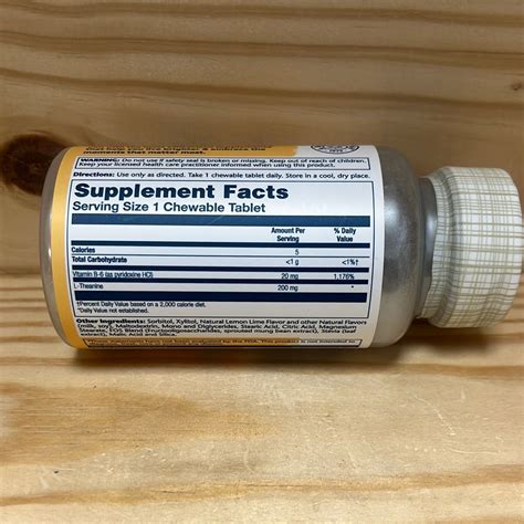 L Theanine 200mg Chewable One Life Natural Market Nc