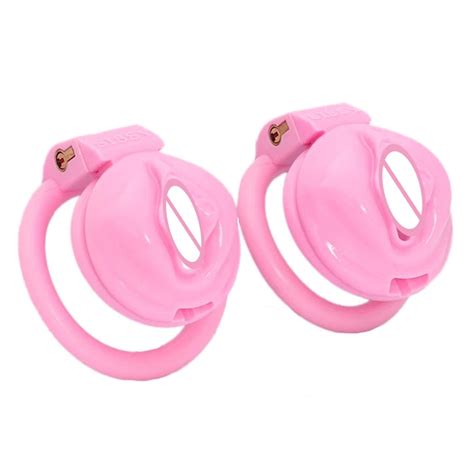 Sissy Pink Chastity Cage Small Chastity Device For Bdsm Lockable Slave