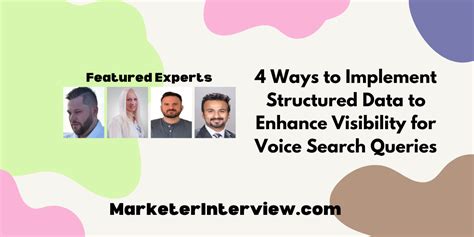 Ways To Implement Structured Data To Enhance Visibility For Voice Search Queries Marketer