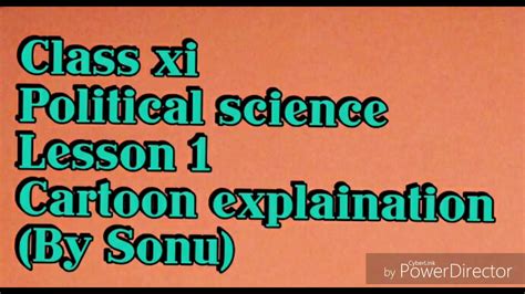 Class Xi Lesson 1 Cartoon Explaination Youtube