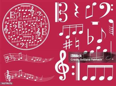 음표와 음자리표 음악 기호 사운드 질감 음악가 테마로 구성 플라잉 지팡이 벡터 그림 나무통 배럴에 대한 스톡 벡터 아트 및 기타 이미지 Istock