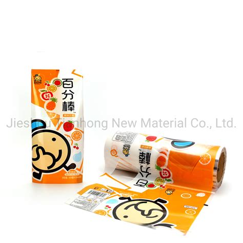 Custom Opp Cpp Laminating Film Roll Food Grade Plastic Packaging Film For Candy Lollipop