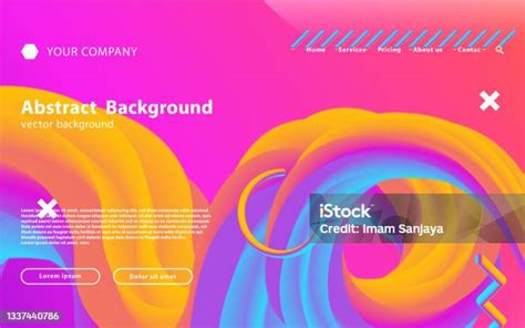 크리에이티브 모던 디자인 3d 플로우 쉐이프 랜딩 페이지 배경 0명에 대한 스톡 벡터 아트 및 기타 이미지 0명 개념