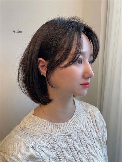 단발레이어드펌