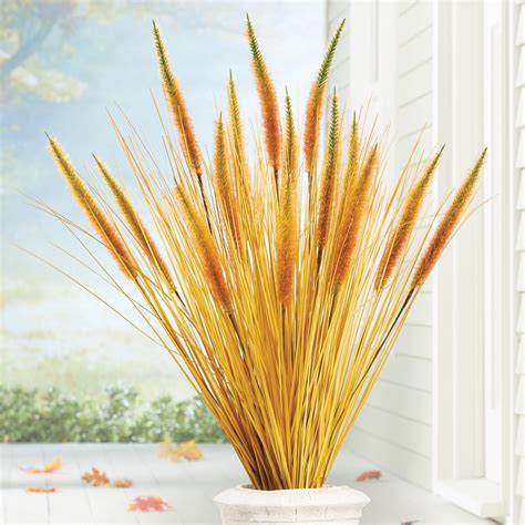Artificial Wheatgrass Bushes Set 3 Pc Collections Etc