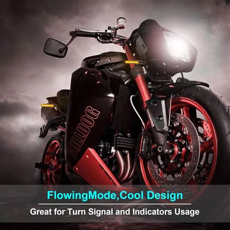 Clignotant Moto Kinstecks 4pcs Motorcycle Indicators Flowing Turn Signal Lights Motorbike