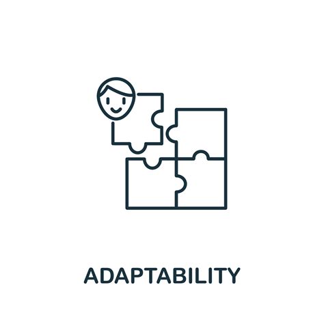 Adaptability Icon From Life Skills Collection Simple Line Adaptability