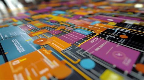Closeup Of A Flow Chart Explaining A Business Process Premium AI
