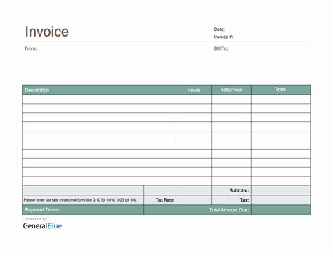 Free Pdf Invoice Templates