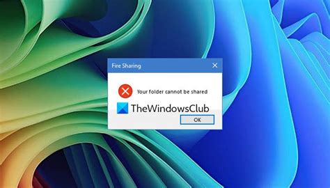 Fix Your Folder Cannot Be Shared Error In Windows 1110