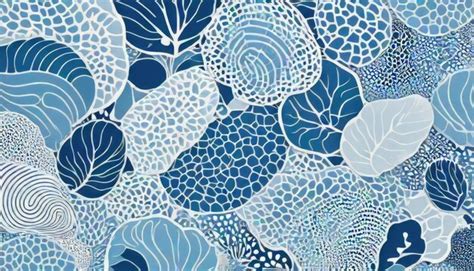 Premium Photo Powder Blue Biomorphic Patterns Mesmerizing Abstract Wallpaper