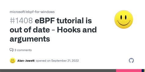 Ebpf Tutorial Is Out Of Date Hooks And Arguments · Issue 1408