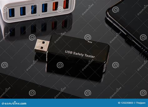 USB Digital Power Meter Tester Stock Image Image Of Detect Background