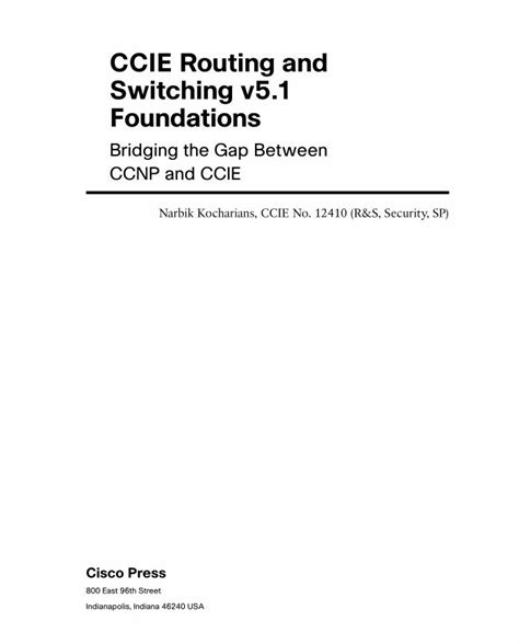 PDF CCIE Routing And Switching V Foundations Iv CCIE Routing And Switching