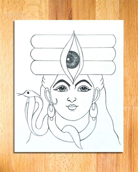 Mahadev Face Drawing Easy At Nicholas Bruny Blog