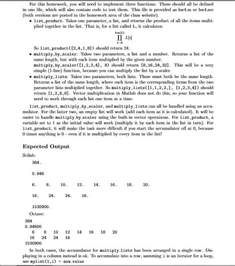 Need Help Writing This Program In Scilab This Is The Chegg Com