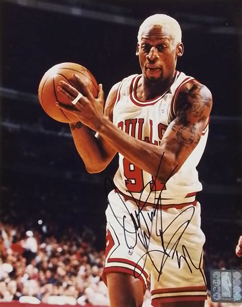 Lot Dennis Rodman Nba Autographed Photograph