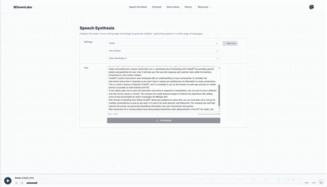 How To Use ElevenLabs To Generate Voice From Text Train Voice Model