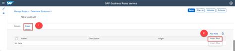 create rule services and rulesets sap tutorials
