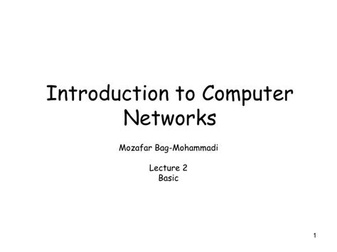 Ppt Introduction To Computer Networks Powerpoint Presentation Free