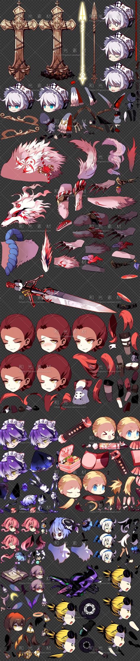 游戏美术资源 2016崩坏学园2全套素材 Ui界… 堆糖，美图壁纸兴趣社区