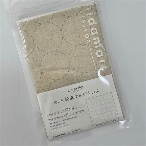 Sashiko Panel Natural Sewbe Curated