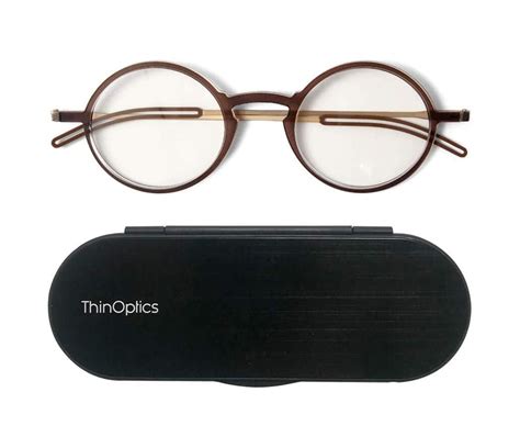 Thinoptics Milano Aluminum Frontpage Manhattan Round Reading Glasses