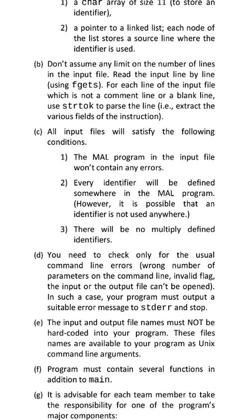 Solved You Are Required To Write A C Program Whose Input