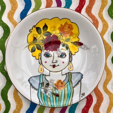 Astrid Decorative Plate Brush Art Tasmania